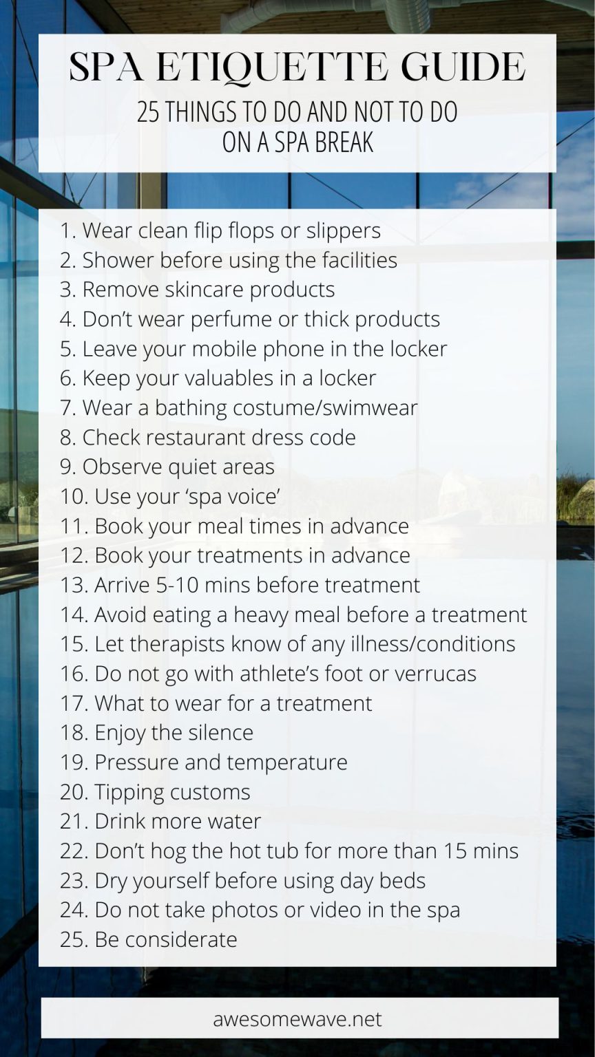 Spa Etiquette: 25 Tips to Guide Your Spa Day Experience